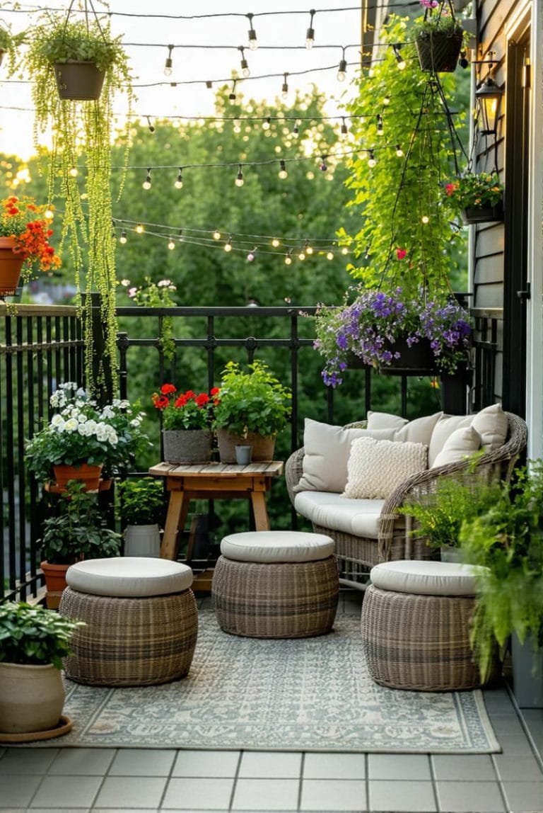 25 Cozy Small Balcony Design Ideas To Elevate Your Space - Lovely Harbor