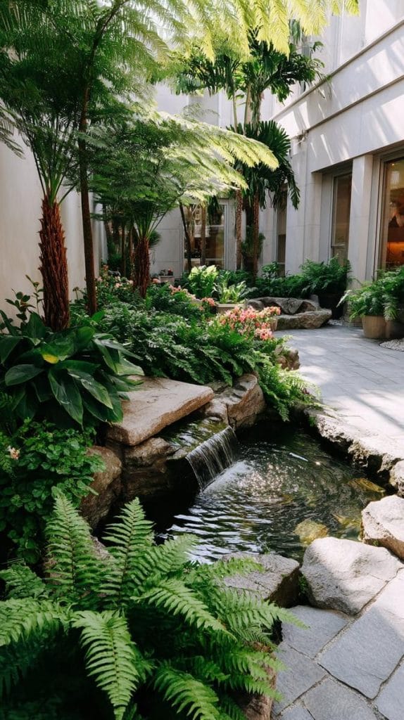 15 Serene Courtyards With Water Features For A Tranquil Outdoor Space ...