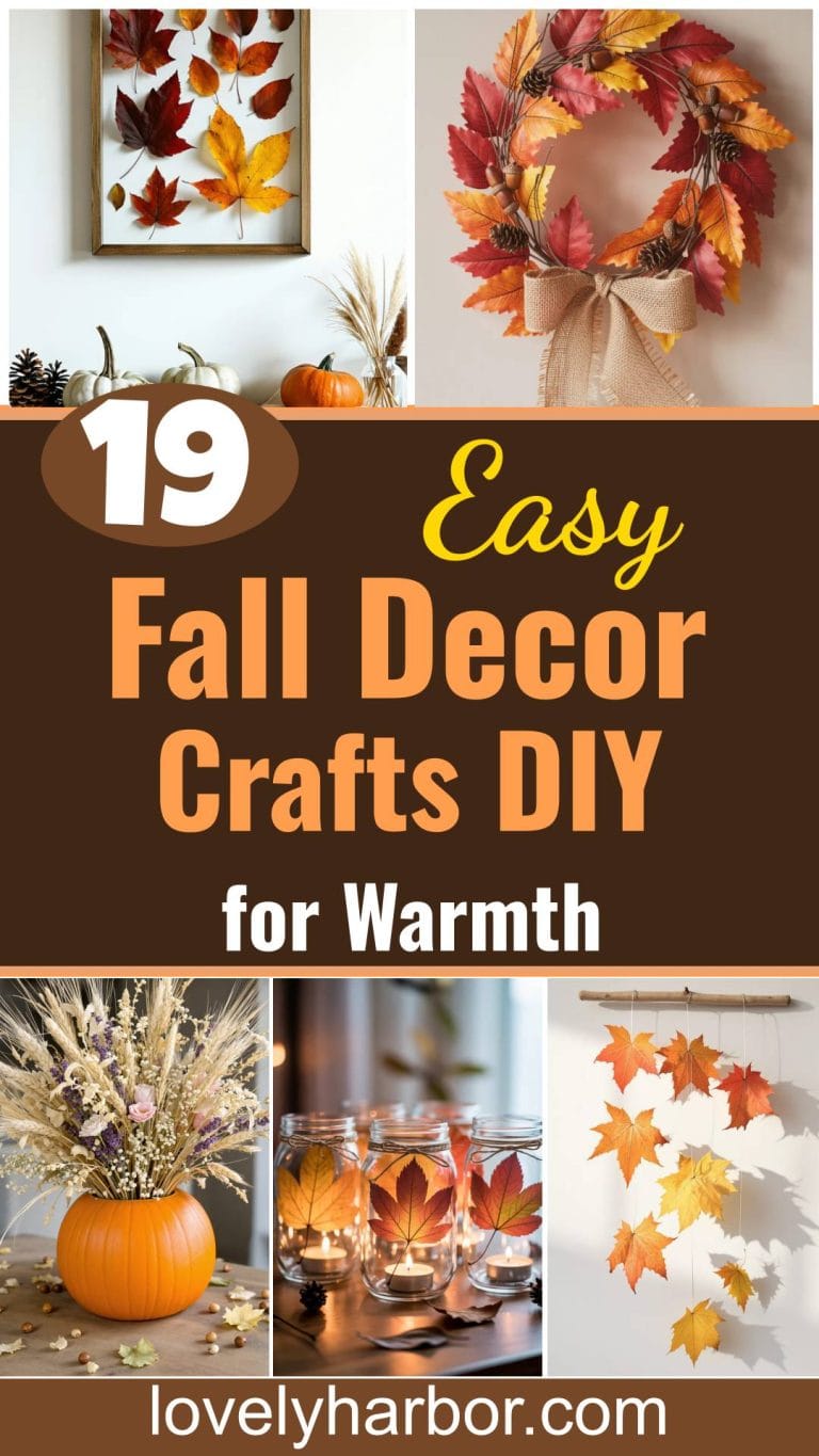 19 Easy Fall Decor Crafts DIY For A Warm Autumn Feel - Lovely Harbor