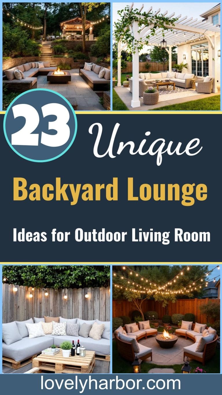 23 Unique Backyard Lounge Ideas For Modern Outdoor Living - Lovely Harbor