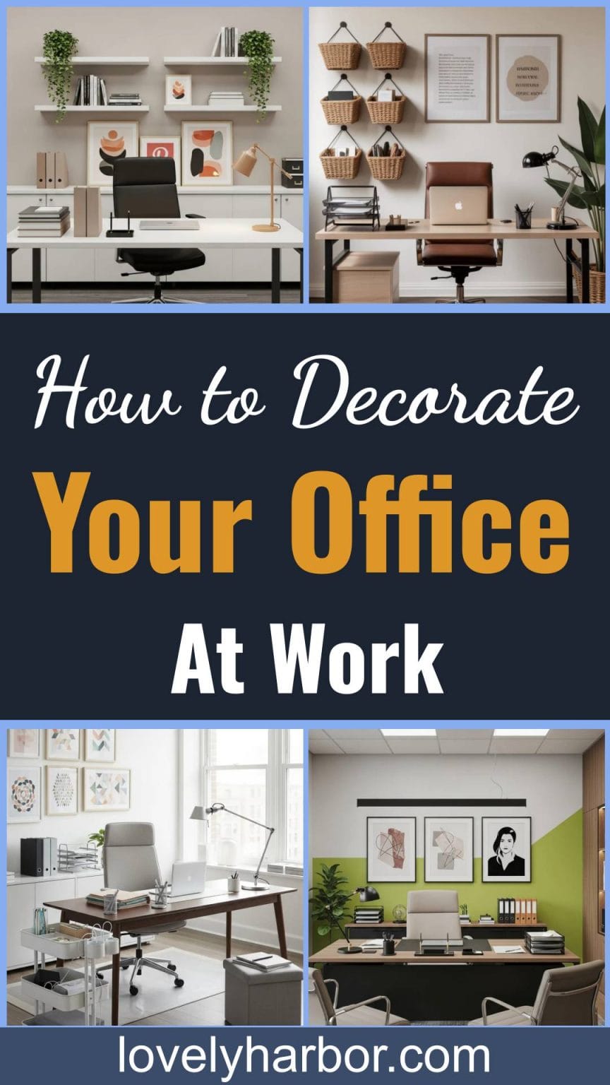How To Decorate Your Office At Work: Smart And Stylish Ideas - Lovely ...