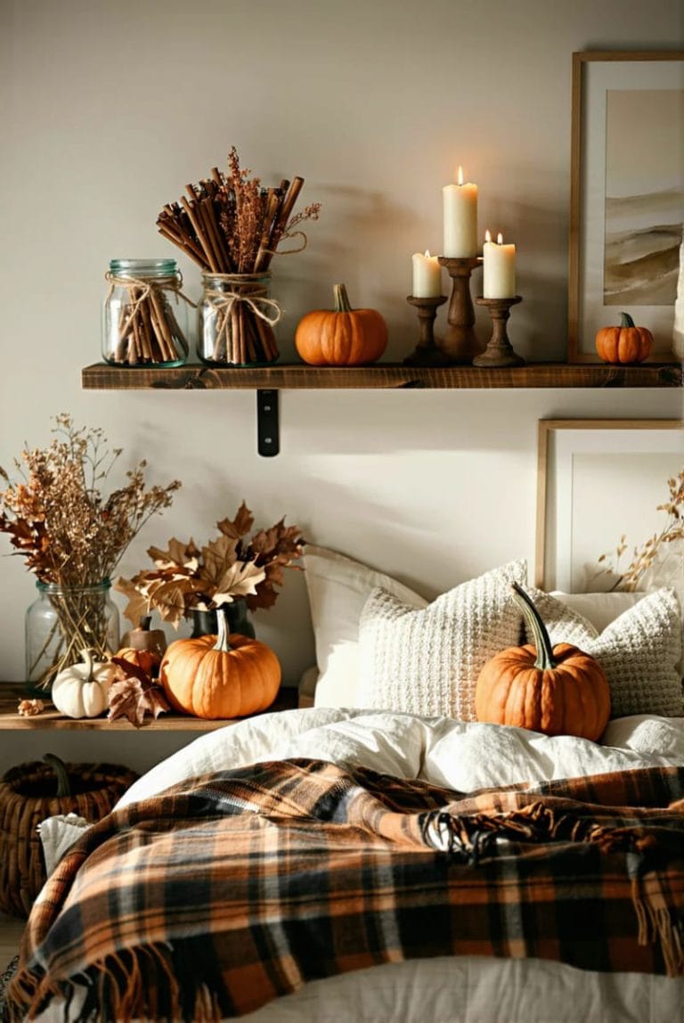 21 Cozy Fall Bedroom Decor Ideas To Try This Autumn - Lovely Harbor
