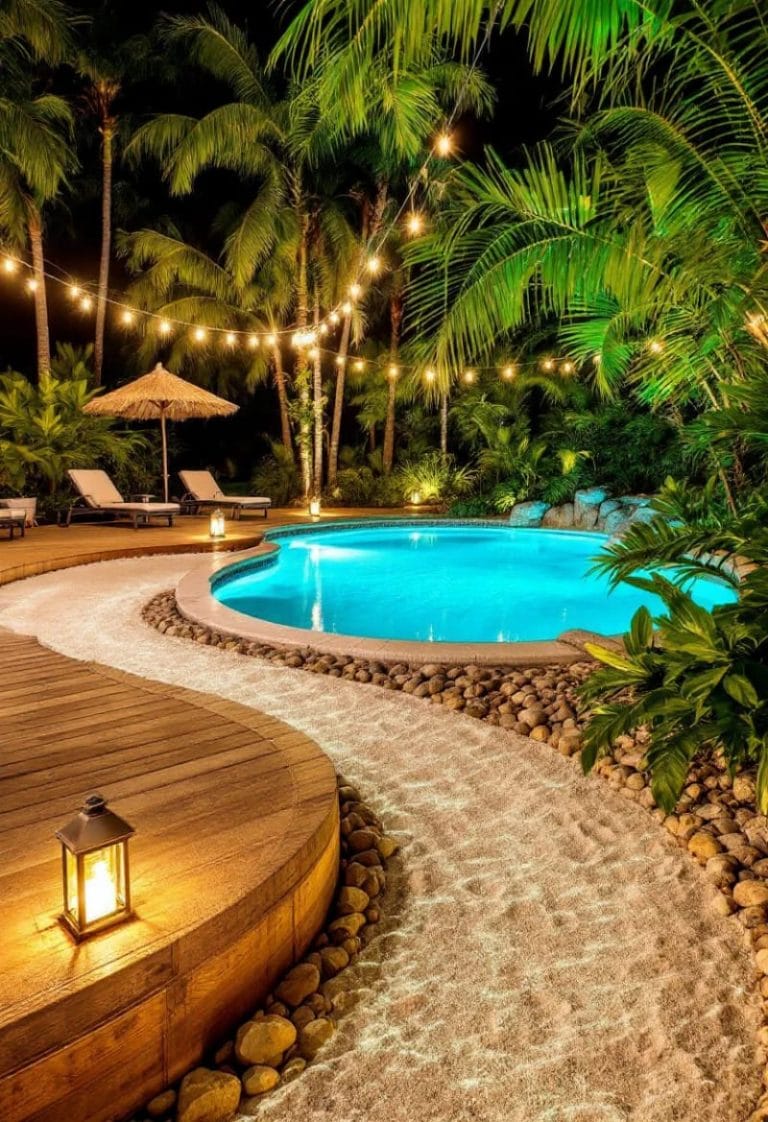 15 Unique Beach Entry Pool Ideas For Your Backyard Oasis - Lovely Harbor