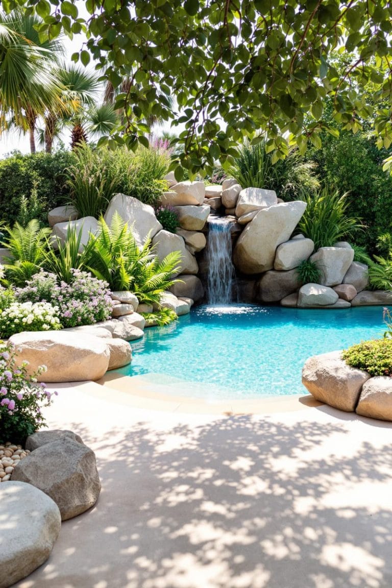 15 Unique Beach Entry Pool Ideas For Your Backyard Oasis - Lovely Harbor
