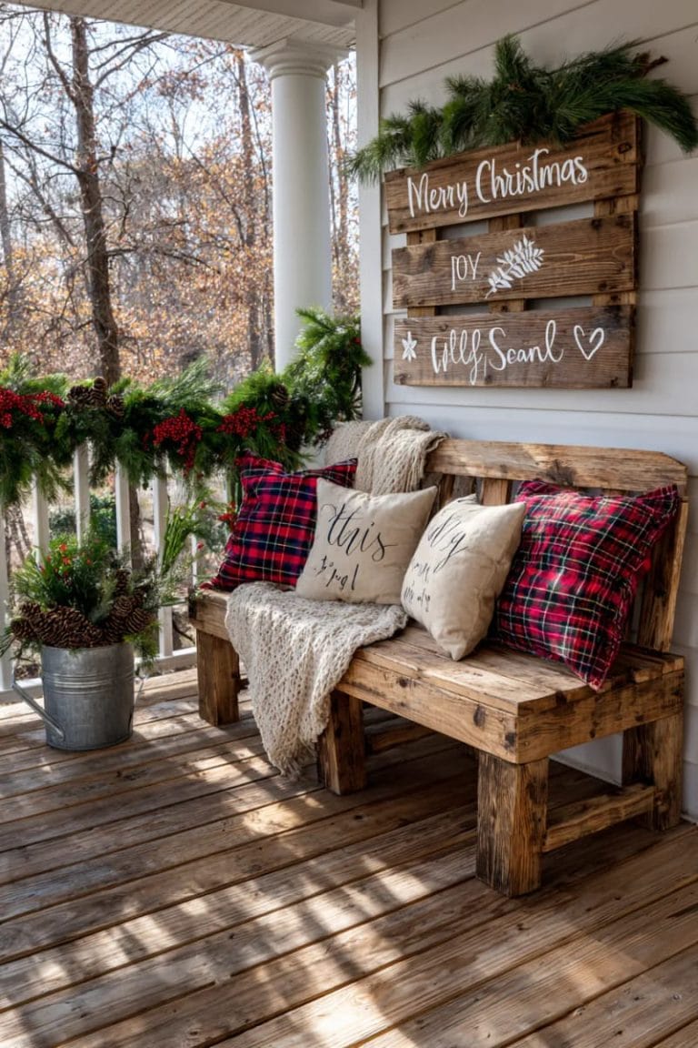 31 Unique Rustic Christmas Decorations For A Warm Winter Home - Lovely ...