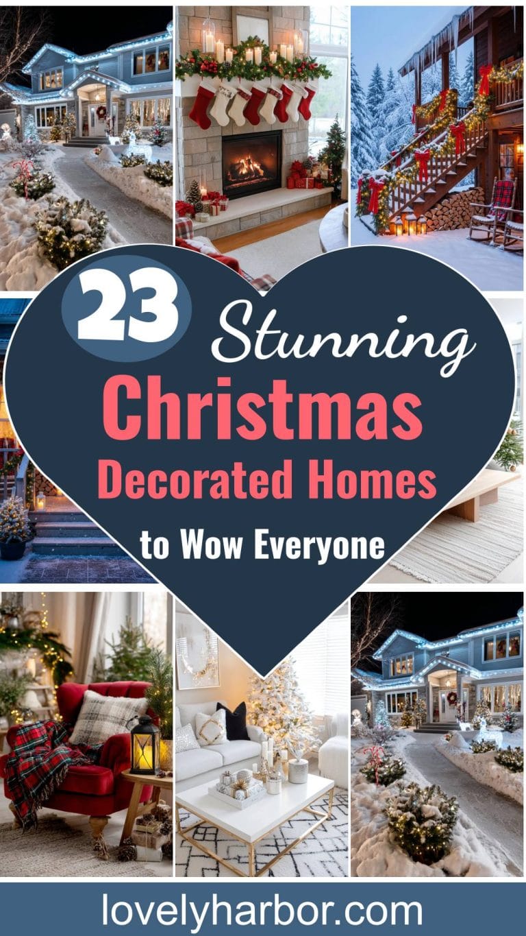 23 Stunning Christmas Decorated House Ideas To Wow Everyone - Lovely Harbor