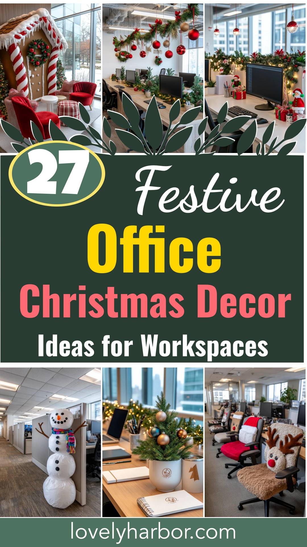 27 Office Christmas Decorations: Festive Ideas For Workspaces - Lovely ...