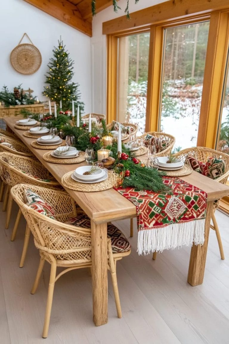 27 Dreamy Boho Christmas Decor Ideas To Try In 2025 - Lovely Harbor