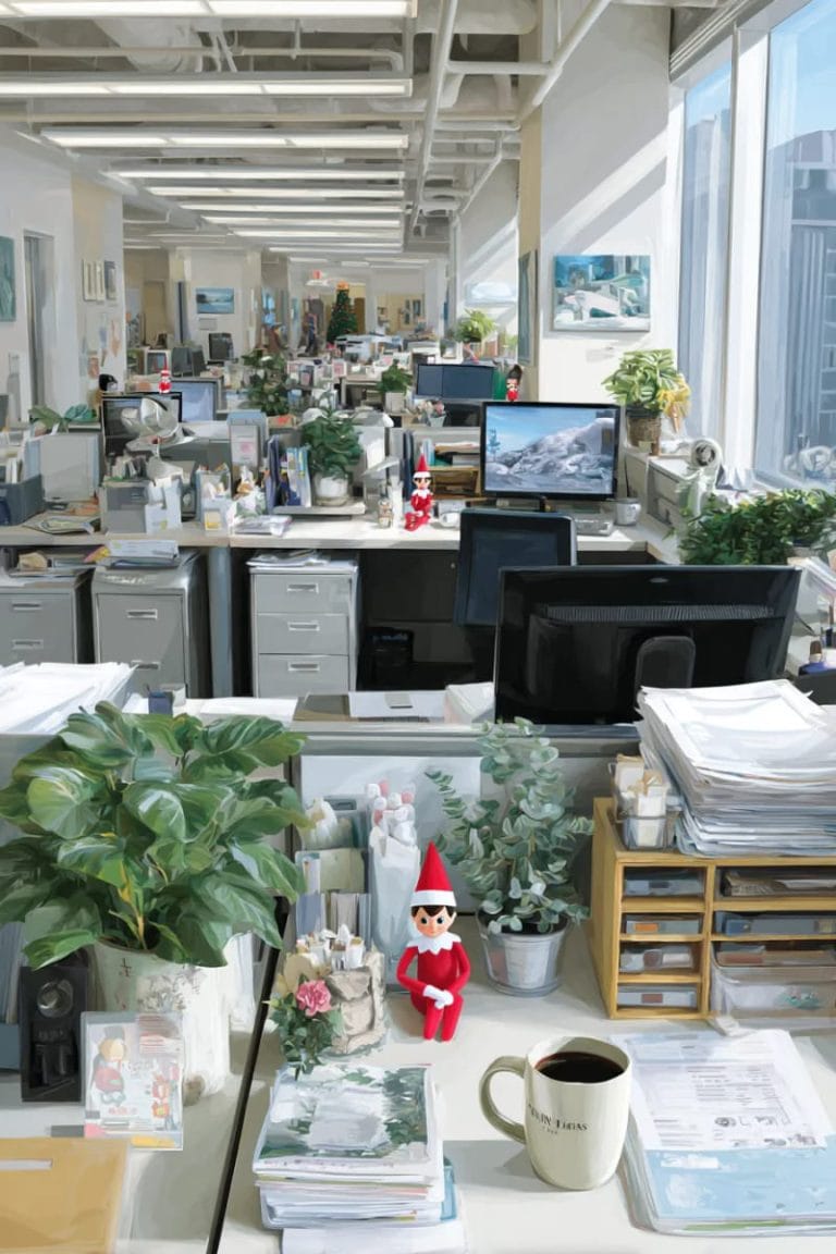 27 Office Christmas Decorations: Festive Ideas For Workspaces - Lovely ...