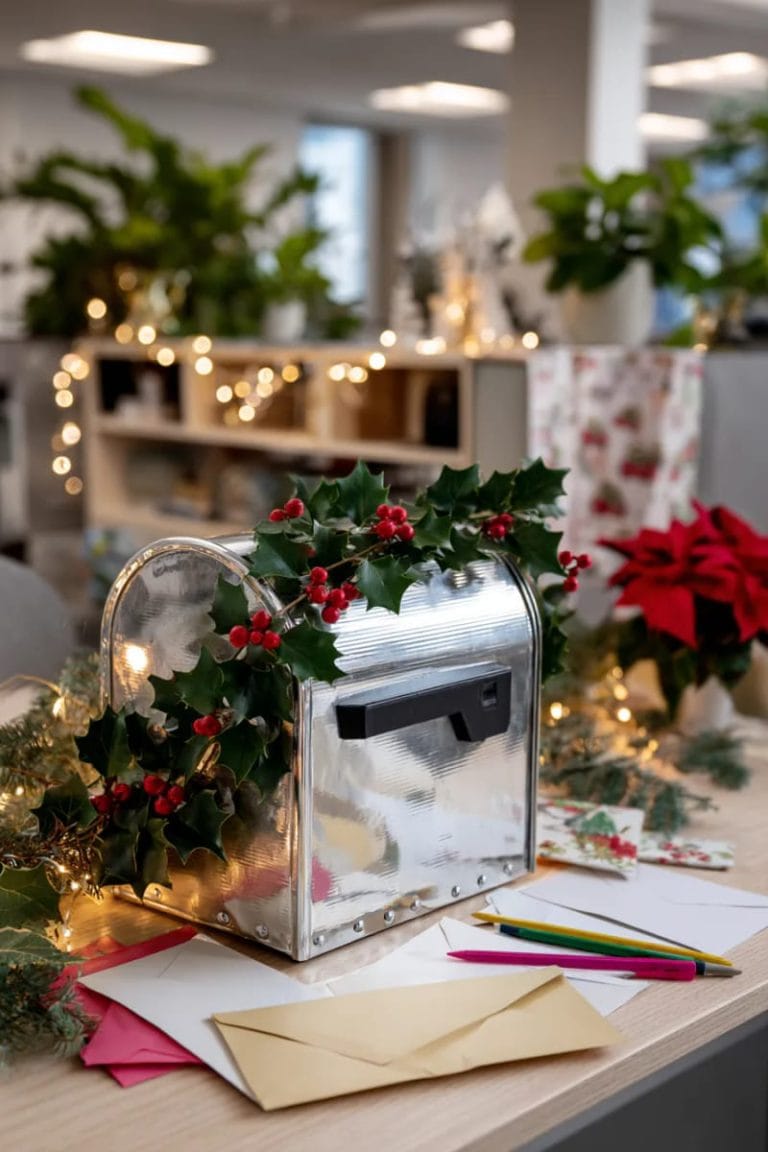 27 Office Christmas Decorations: Festive Ideas For Workspaces - Lovely ...