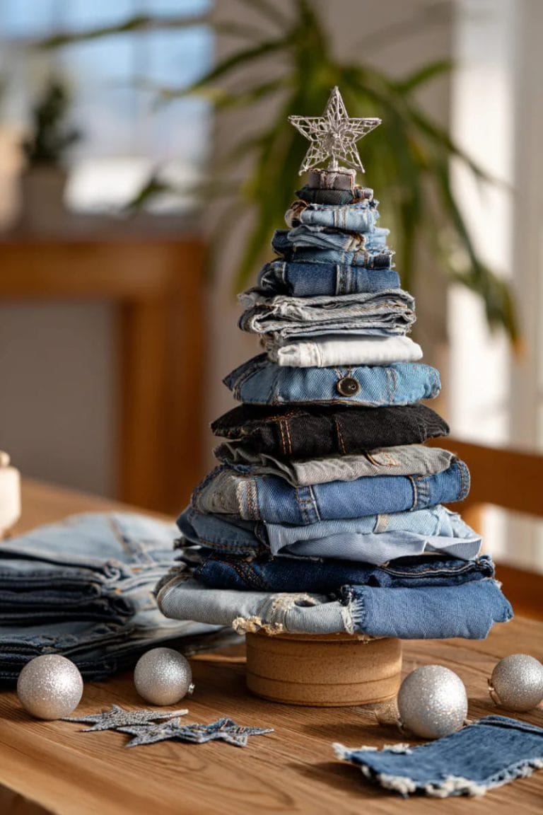 19 Unique Upcycled Jeans Christmas Crafts DIY To Try This Holiday ...