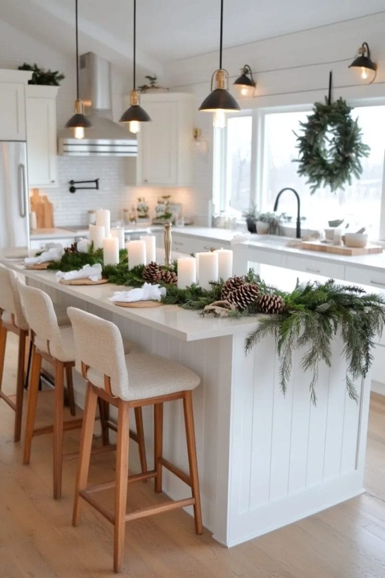 23 Christmas Kitchen Island Decor Ideas That Bring Instant Holiday ...