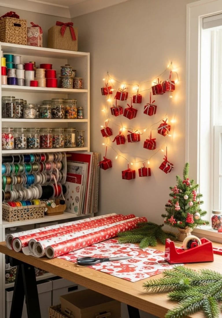 15 Creative Craft Room Christmas Decor Ideas For 2025 - Lovely Harbor