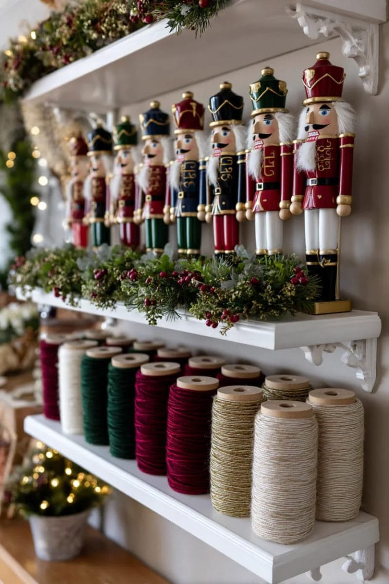 25 Creative Christmas Shelf Decor Ideas Trending This Year - Lovely Harbor