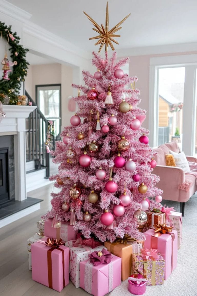 21 Whimsical Colorful Christmas Trees That Wow! - Lovely Harbor