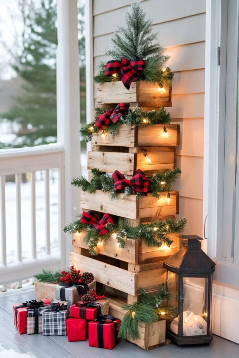 21 Creative Pallet Christmas Decor Ideas For 2025 - Lovely Harbor