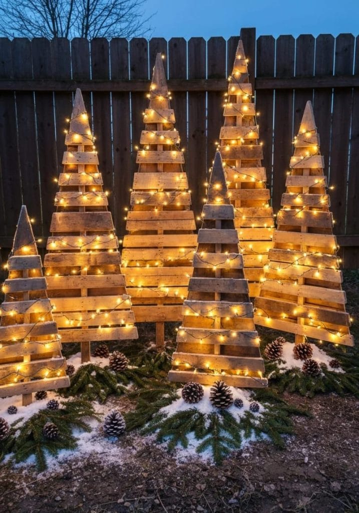 21 Creative Pallet Christmas Decor Ideas For 2025 - Lovely Harbor