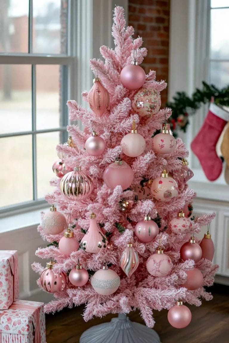 21 Ways To Make Your Pink Christmas Tree Shine! - Lovely Harbor