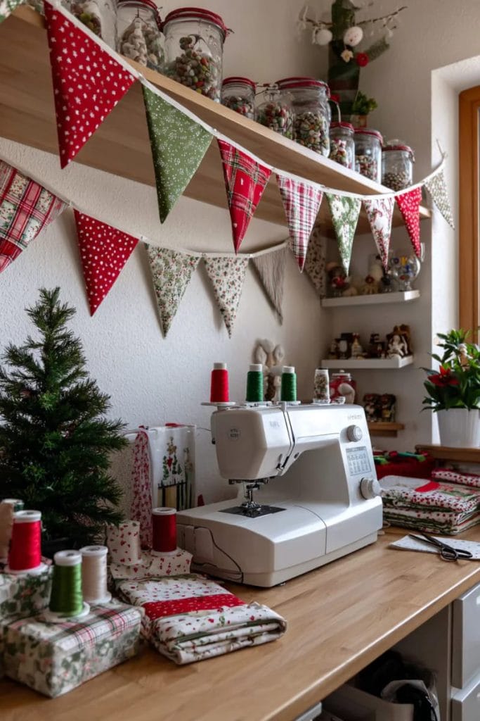 15 Unique Sewing Room Christmas Decor Ideas For Creatives - Lovely Harbor
