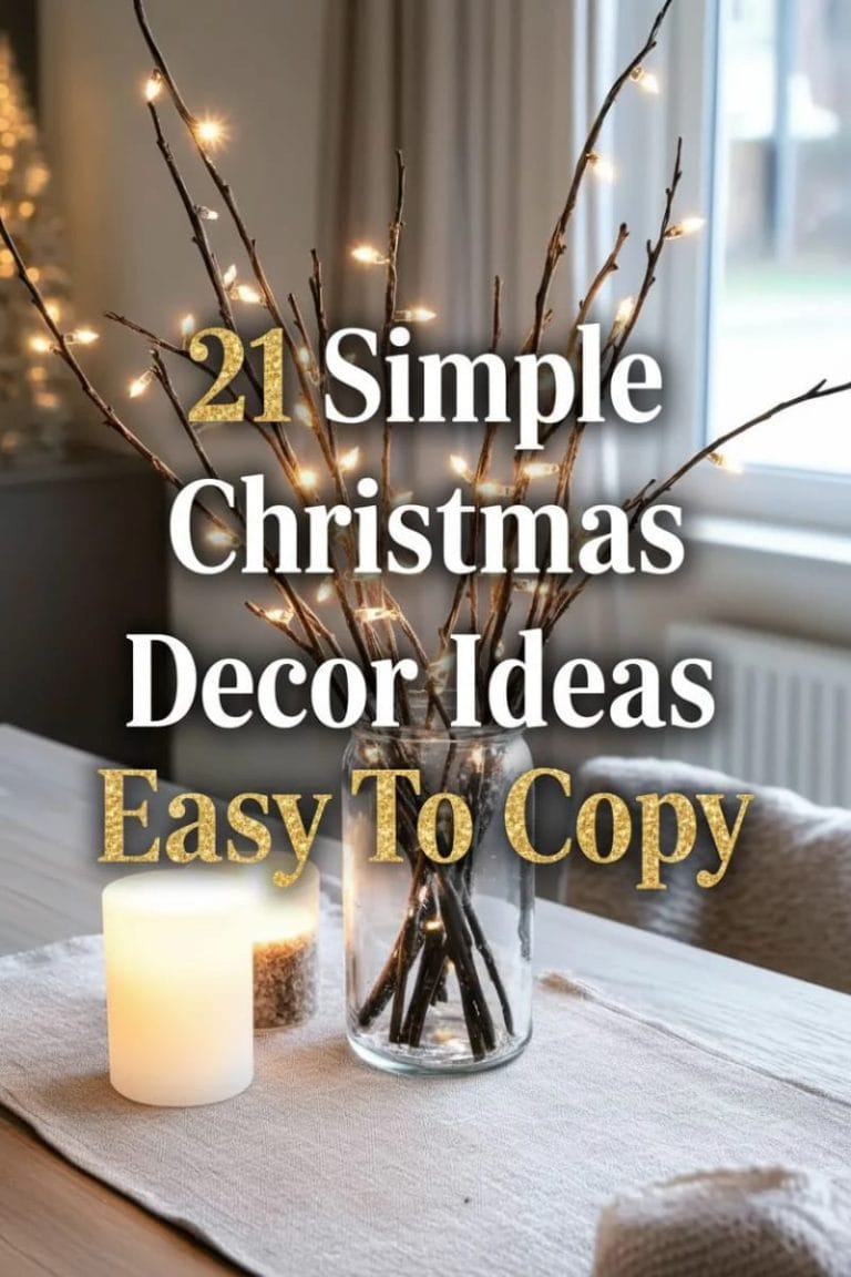 21 Simple Christmas Decor Ideas Easy To Copy For 2025 - Lovely Harbor