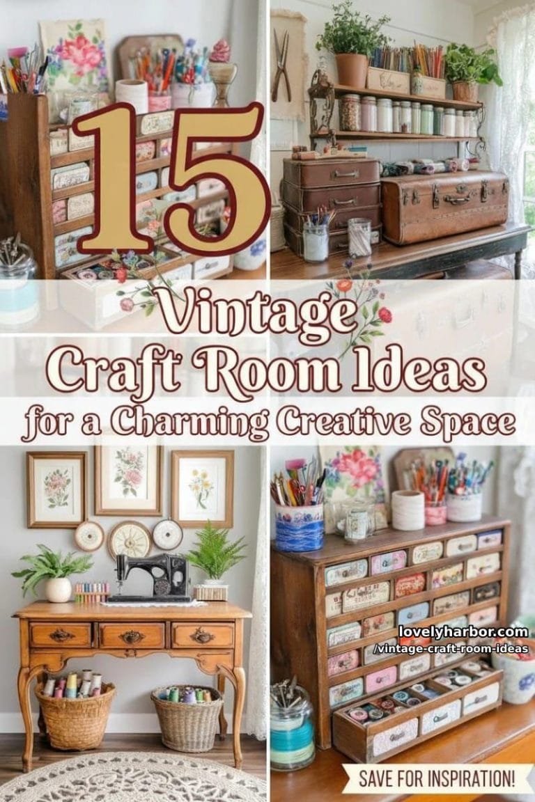15 Vintage Craft Room Ideas For A Charming Creative Space - Lovely Harbor