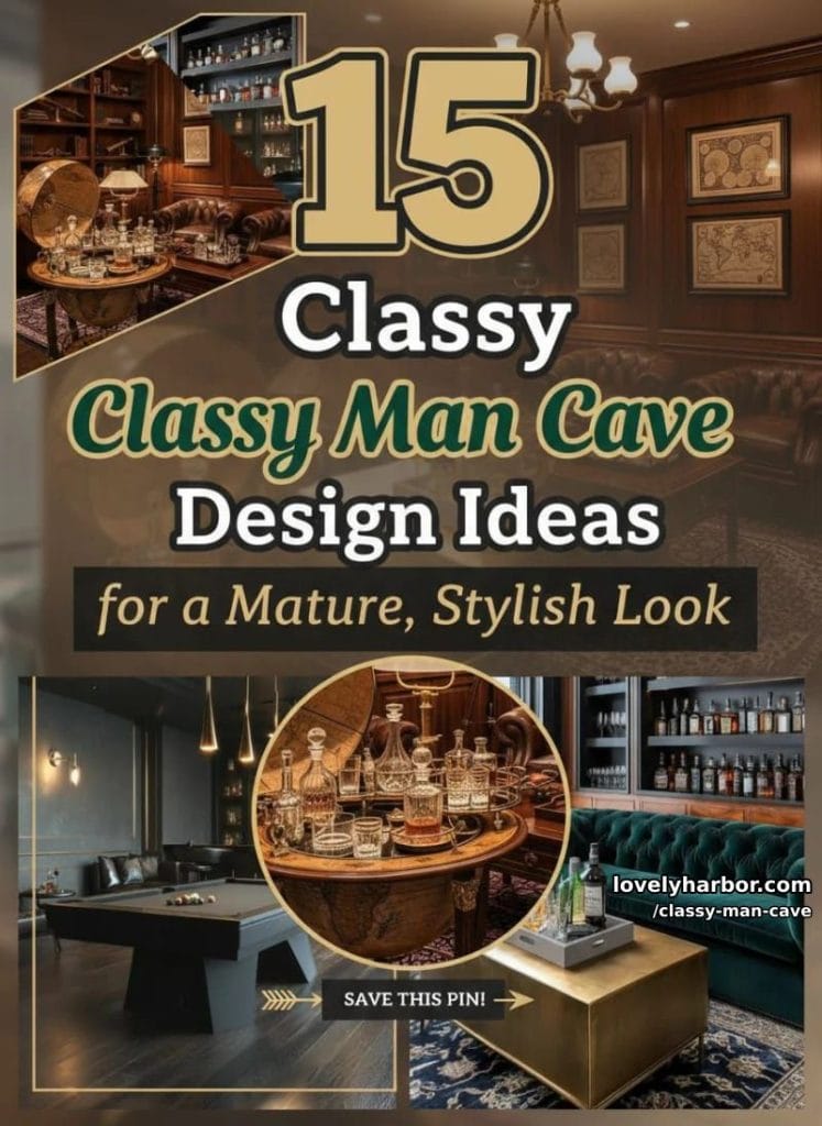 15 Classy Man Cave Design Ideas For A Mature, Stylish Look - Lovely Harbor