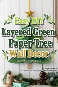 How To Make A Layered Green Paper Tree For Your Wall - Lovely Harbor