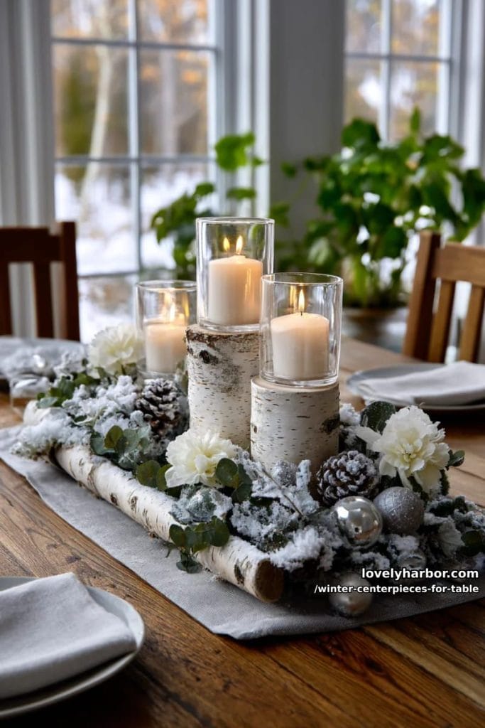 15 Classy Winter Centerpieces For A Festive Table - Lovely Harbor