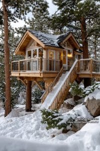 15 Cozy Winter House Exteriors For A Magical Season - Lovely Harbor