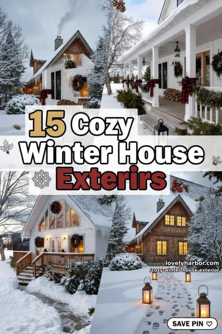 15 Cozy Winter House Exteriors For A Magical Season - Lovely Harbor
