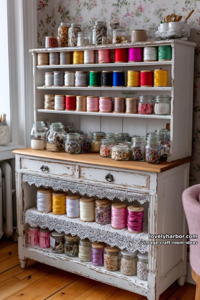 15 Vintage Craft Room Ideas For A Charming Creative Space - Lovely Harbor