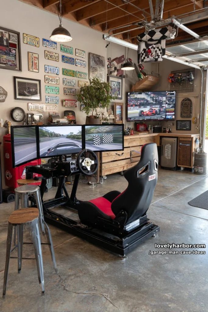 15 Dazzling Garage Man Cave Ideas To Jazz Up Your Space! - Lovely Harbor