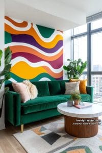 31 Colorful DIY Wall Murals For A Vibrant Home Update - Lovely Harbor