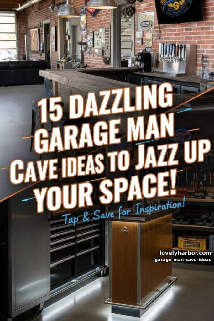 15 Dazzling Garage Man Cave Ideas To Jazz Up Your Space! - Lovely Harbor