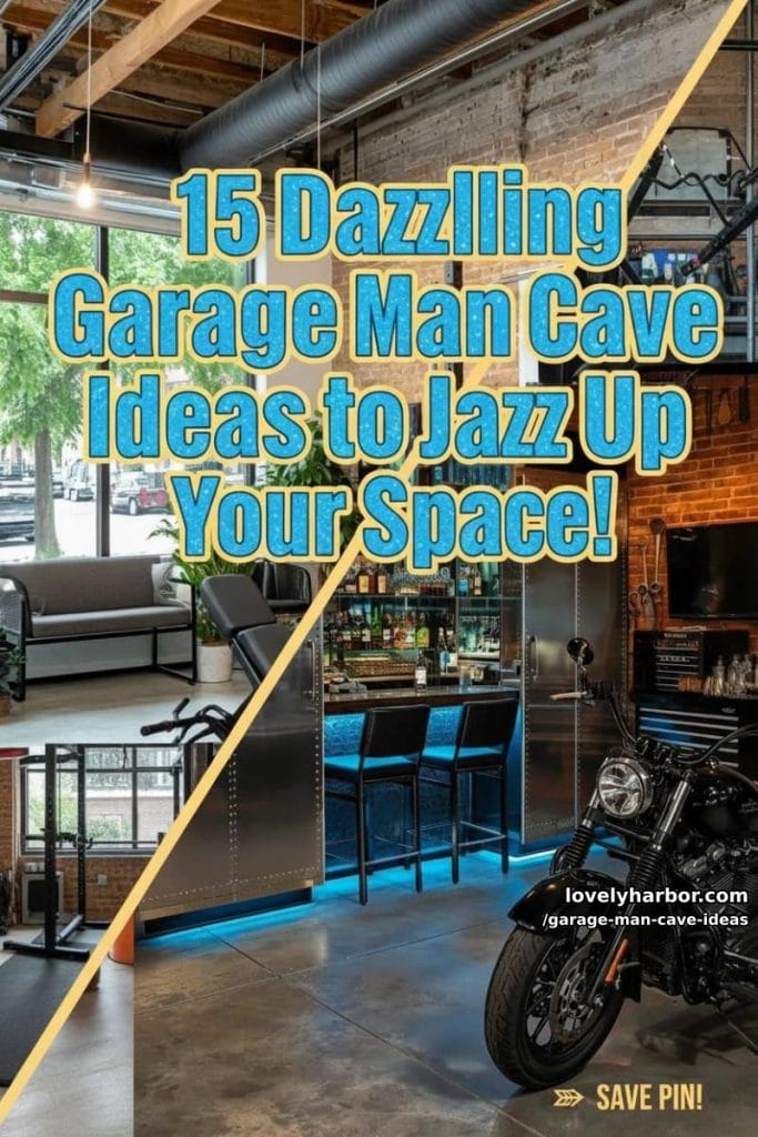 15 Dazzling Garage Man Cave Ideas To Jazz Up Your Space! - Lovely Harbor