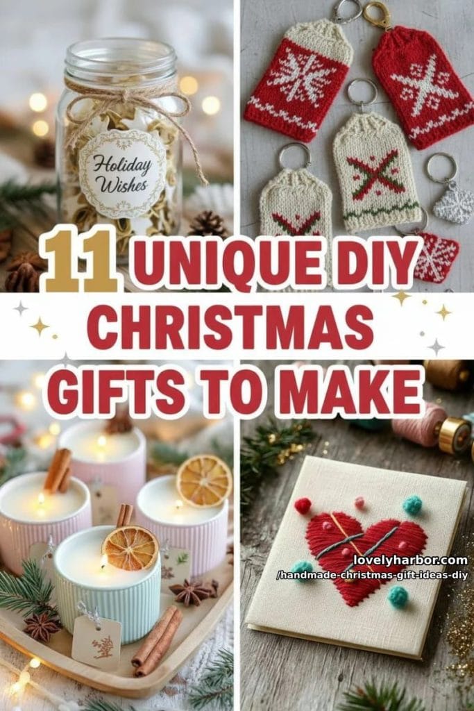 11 Unique DIY Christmas Gifts To Make This Year - Lovely Harbor