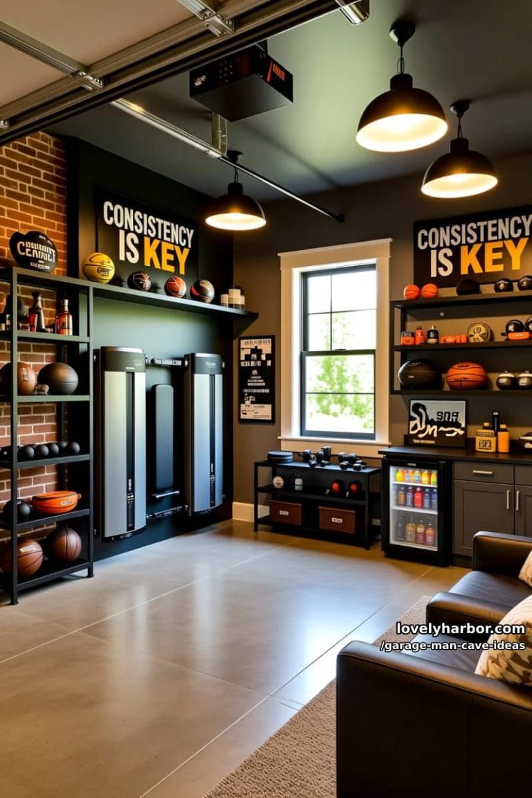 15 Dazzling Garage Man Cave Ideas To Jazz Up Your Space! - Lovely Harbor