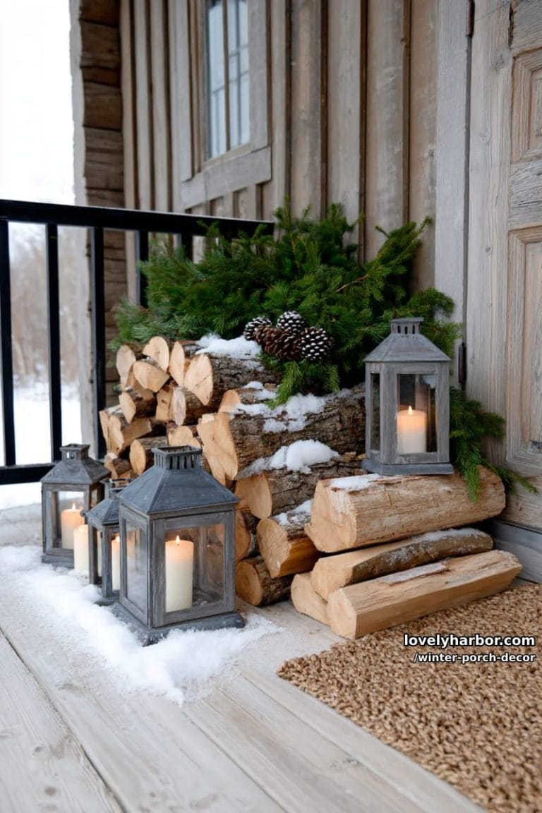 15 Winter Porch Decor Ideas For A Picture-Perfect Entry - Lovely Harbor