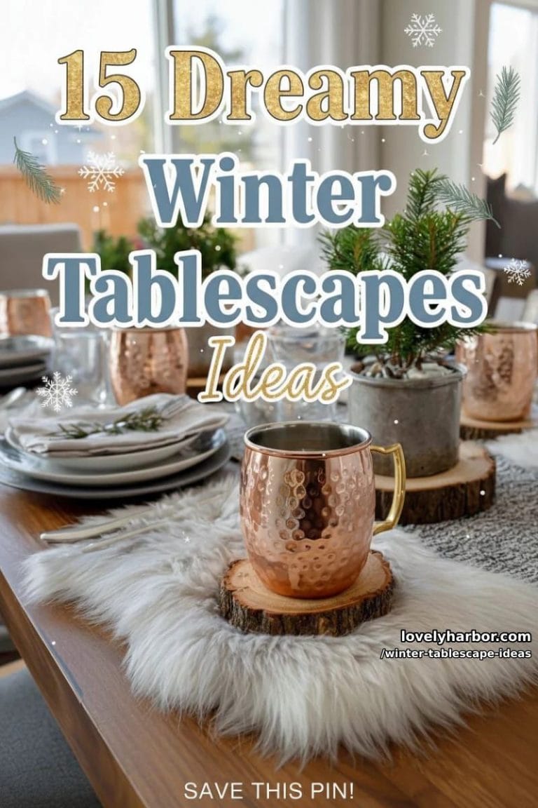 15 Dreamy And Warm Winter Tablescapes Ideas - Lovely Harbor
