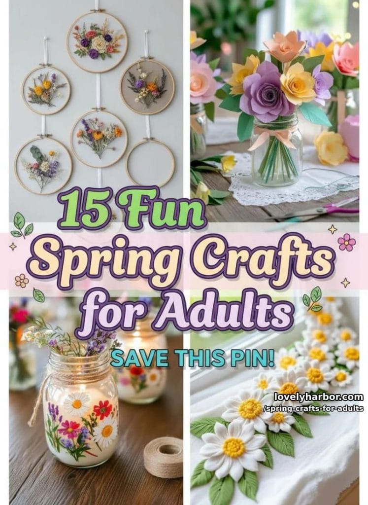 15 Fun Spring Crafts For Adults - Lovely Harbor