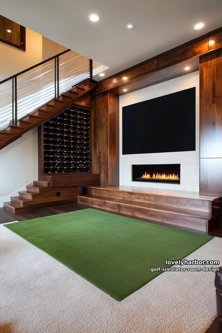 15 Chic Golf Simulator Room Designs To Help Update Your Space! - Lovely ...