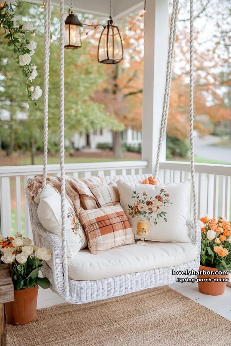 21 Cozy Spring Porch Decor To Jazz Up Your Outdoor Space - Lovely Harbor