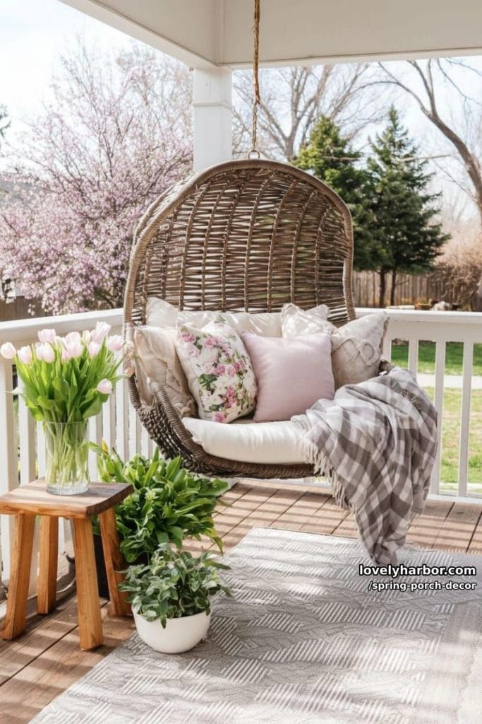 21 Cozy Spring Porch Decor To Jazz Up Your Outdoor Space - Lovely Harbor
