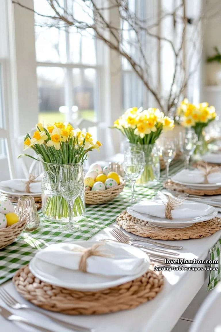15 Spring Tablescape Ideas For Memorable Get-Togethers - Lovely Harbor