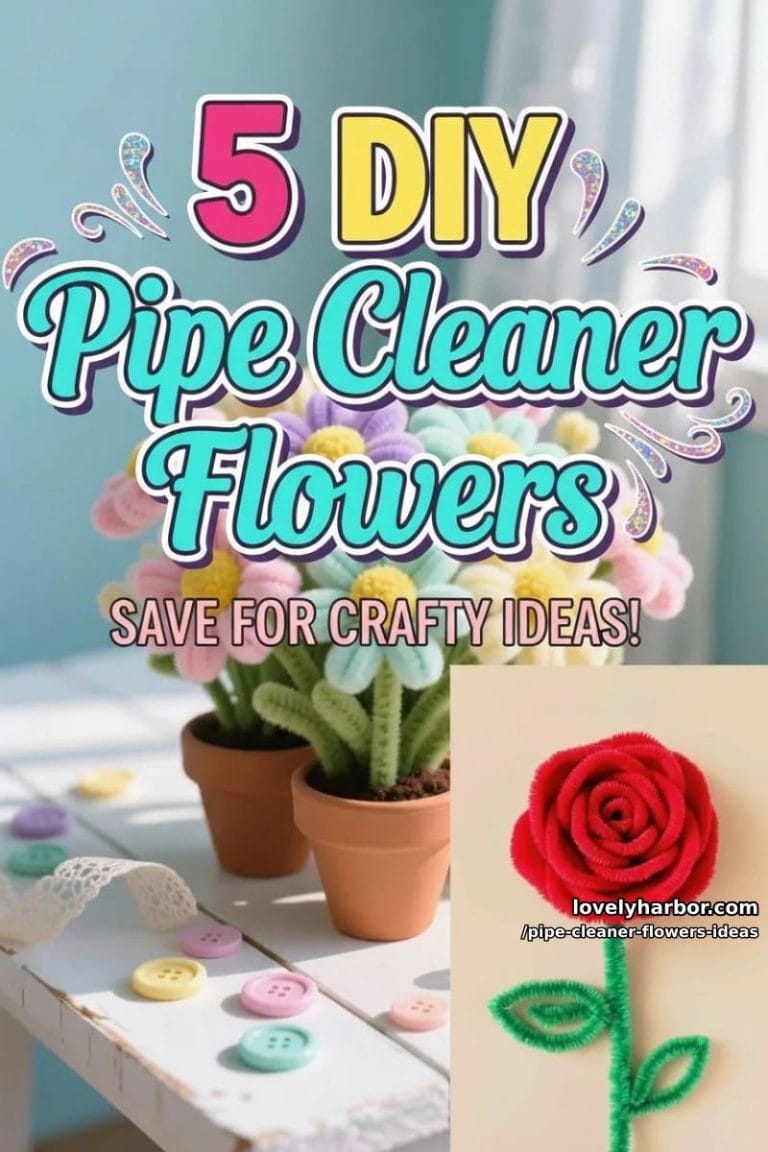 5 DIY Pipe Cleaner Flowers That Add Instant Color And Charm - Lovely Harbor