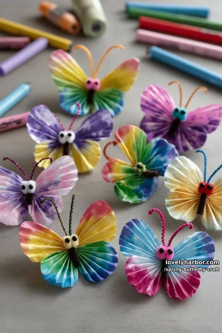 15 Butterfly Crafts For A Fresh Spring Mood - Lovely Harbor