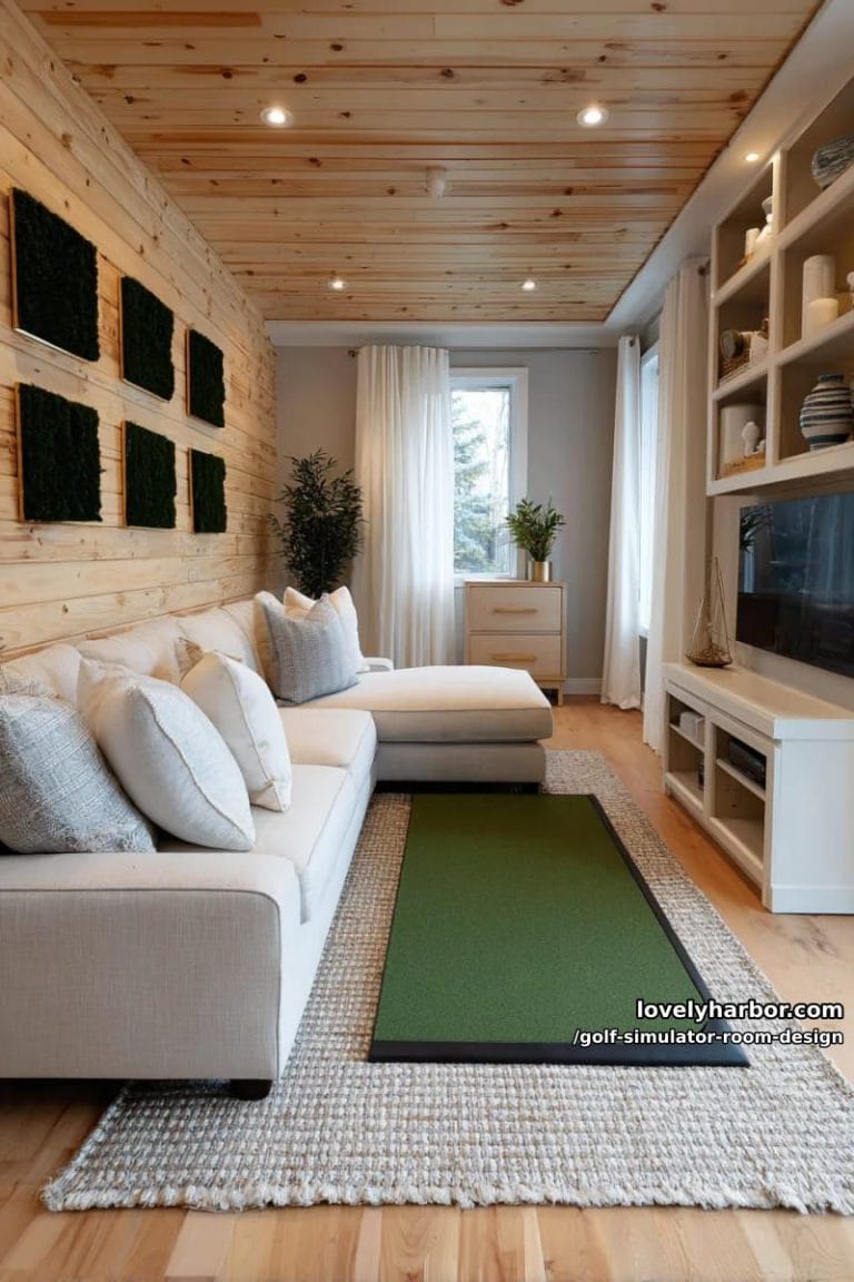 15 Chic Golf Simulator Room Designs To Help Update Your Space! - Lovely ...
