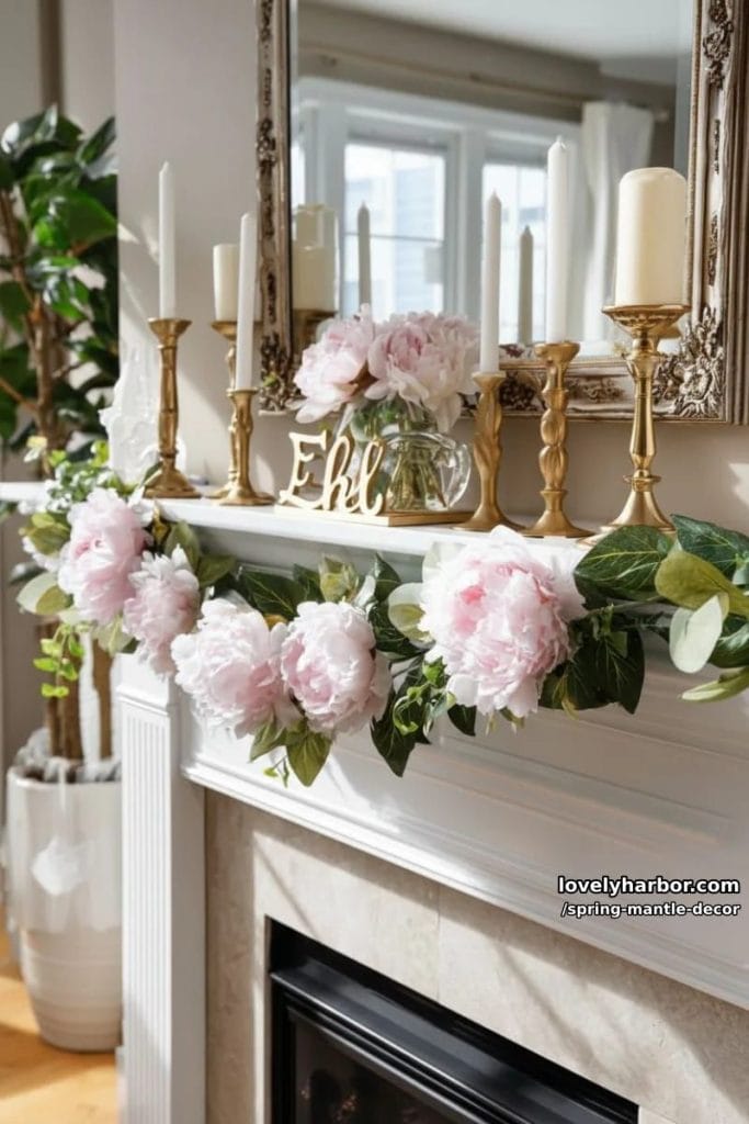 21 Trendy Spring Mantle Decor For A Lively Home - Lovely Harbor