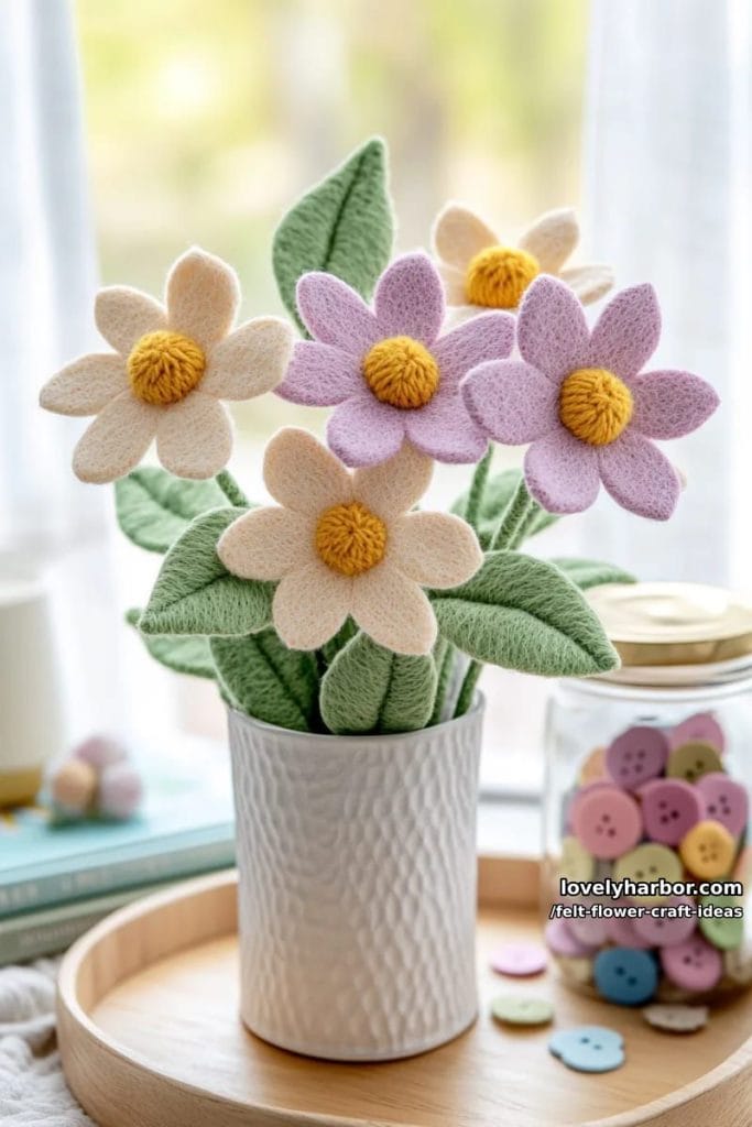 15 Felt Flower Crafts Ideas To Spark Your Creativity This Spring ...
