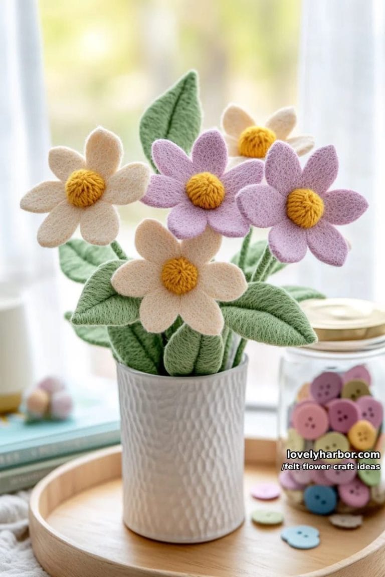 15 Felt Flower Crafts Ideas To Spark Your Creativity This Spring ...